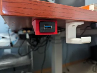 Under Desk USB Port Mount by H0wdy | Download free STL model ...