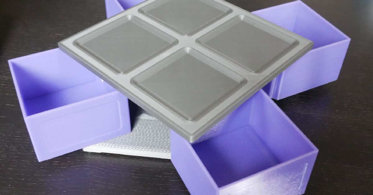 Rotate To Open Storage Boxes by Junaling | Download free STL model ...