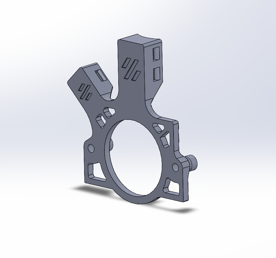 Mount with USB strain relief for EBB36 CAN V1.2 and HGX Lite extruder ...