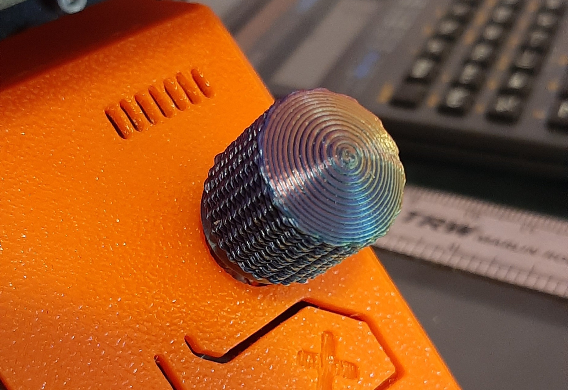 customizable potentiometer knob, domed top, 6mm ID, printer knob by ...