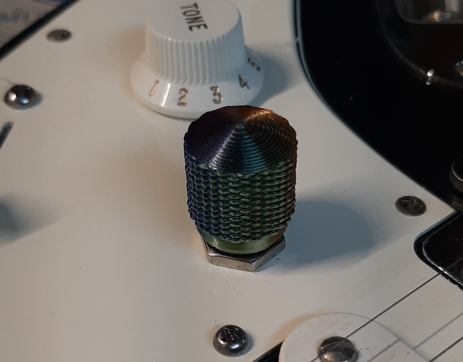 customizable potentiometer knob, domed top, 6mm ID, printer knob by ...