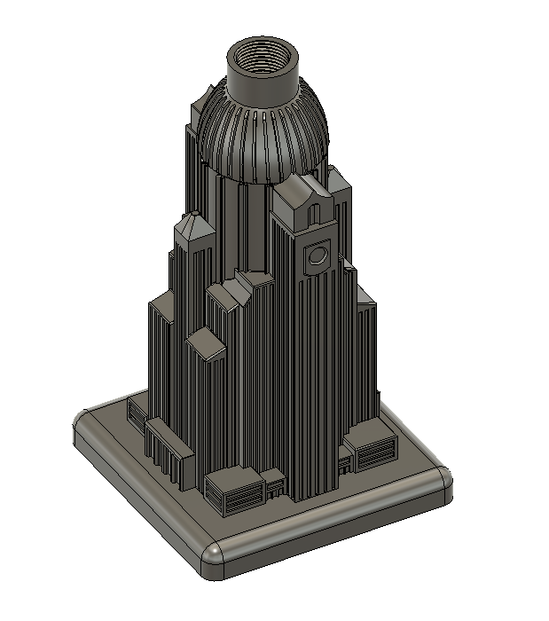 Lamp #40 - Art Deco Cityscape by Sink | Download free STL model ...
