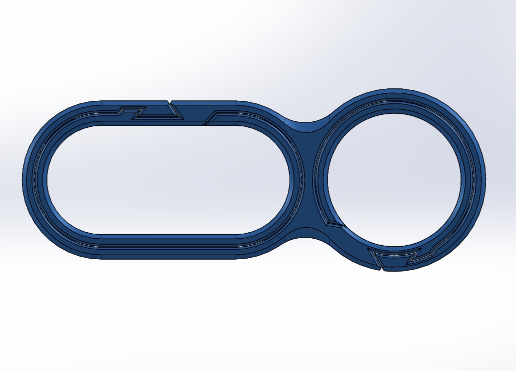 #0161 STRONG #8-R Racetrack Double Split Key Ring [3 sizes] - Meets the ...