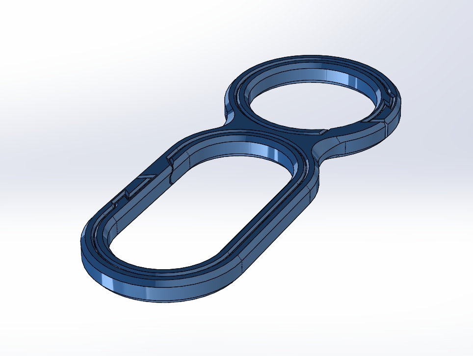 #0161 STRONG #8-R Racetrack Double Split Key Ring [3 sizes] - Meets the ...