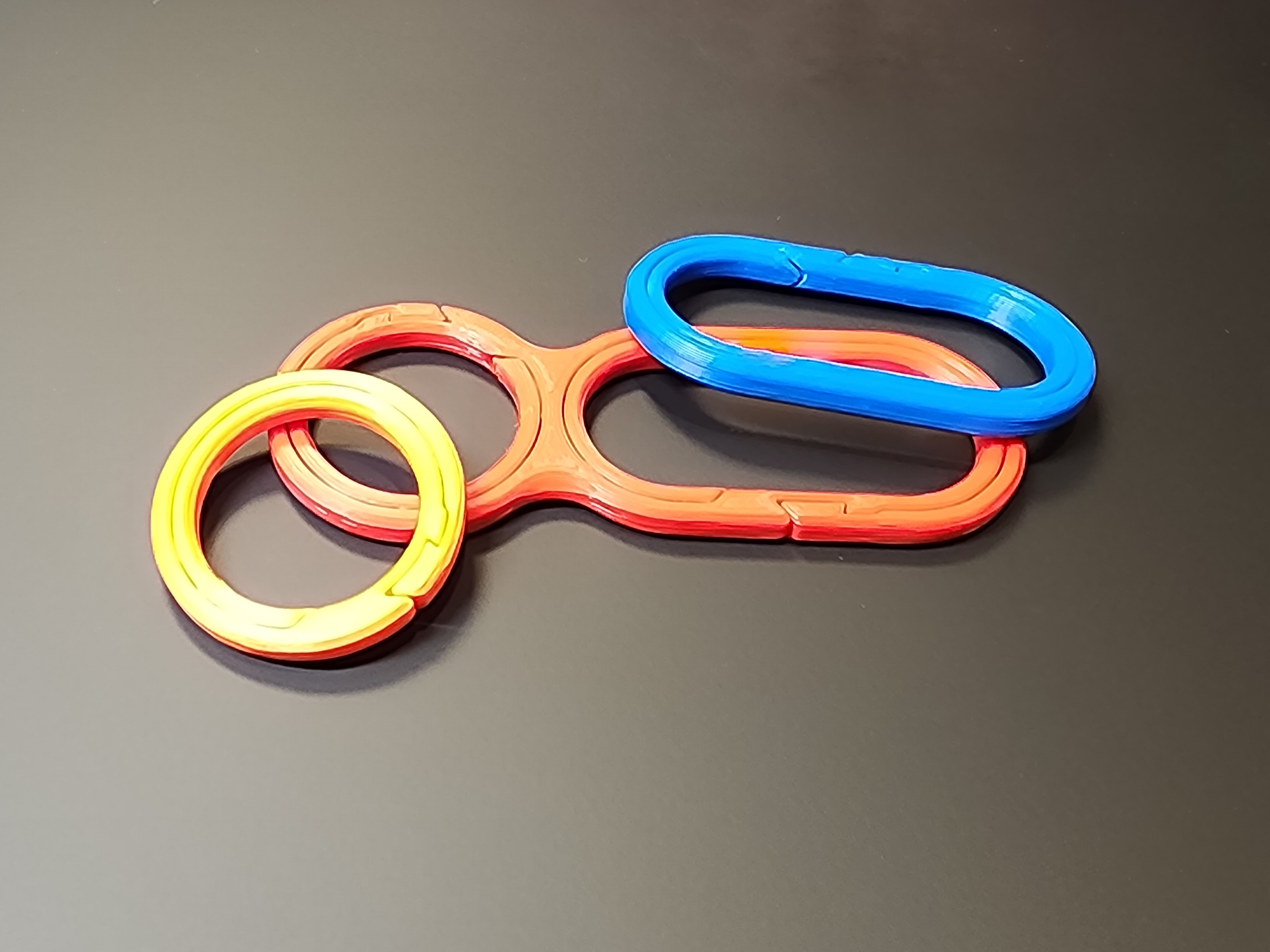 #0161 STRONG #8-R Racetrack Double Split Key Ring [3 sizes] - Meets the ...