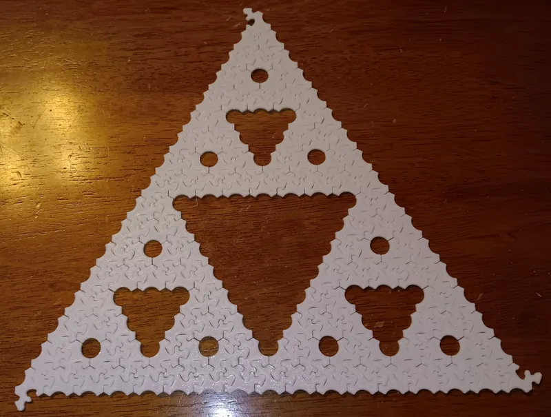 Sierpinski triangle (XOR) jigsaw pieces by Paul Callahan | Download ...