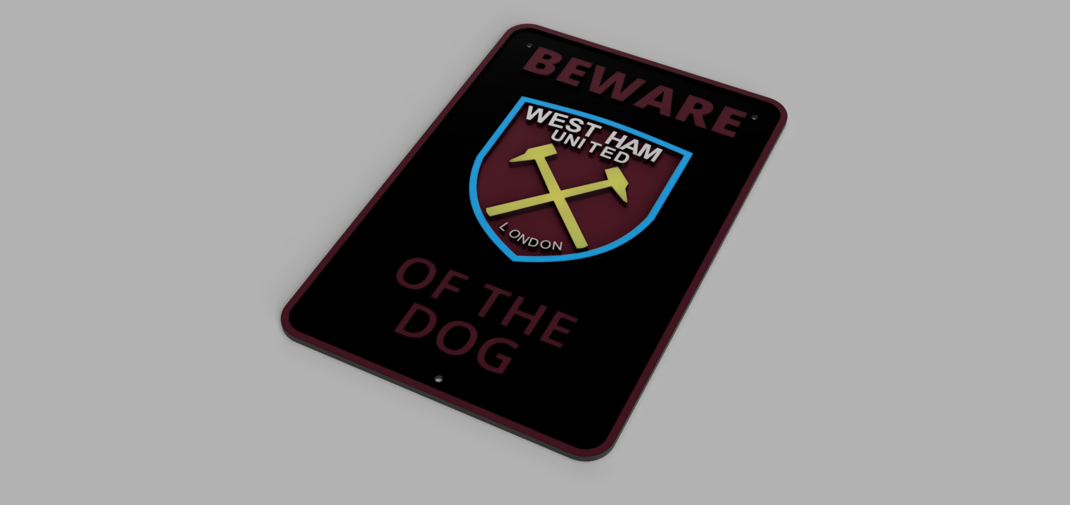 Beware of the Dog - West Ham United by BW 3D Designs | Download free ...