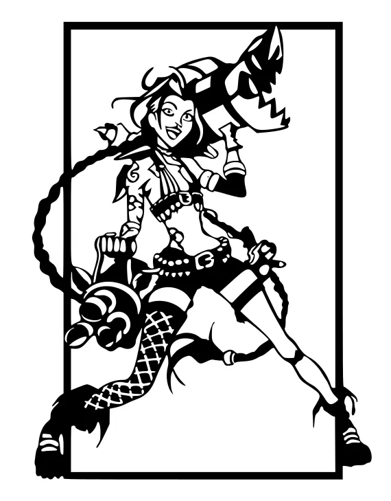 Jinx Fans - League of Legends Gaming Room Wall Decor by Jura Švébiš ...