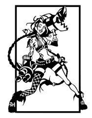 Jinx Fans - League of Legends Wall Decor autorstwa Jura Švébiš ...