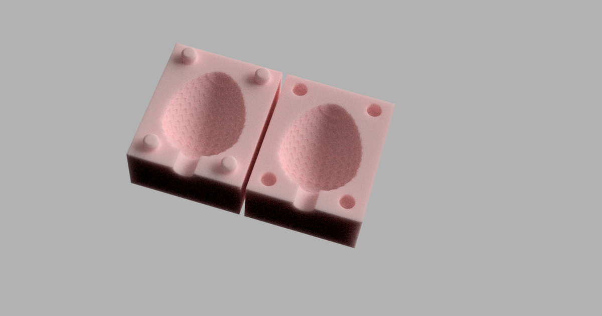 Dragon Egg 2 piece Mold by salvador rooijmans | Download free STL model ...