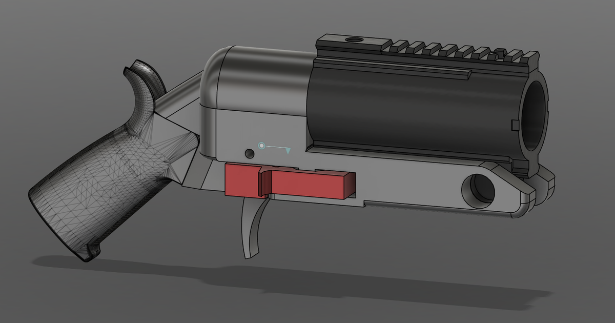 Libra Single Barrel airsoft 40mm grenade launcher pistol by EwokyBalboa ...