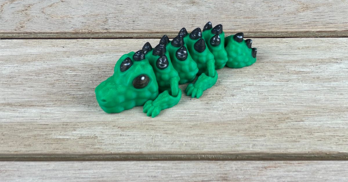 Gator Dragon Fidget by Built_Over_Bot | Printables Store