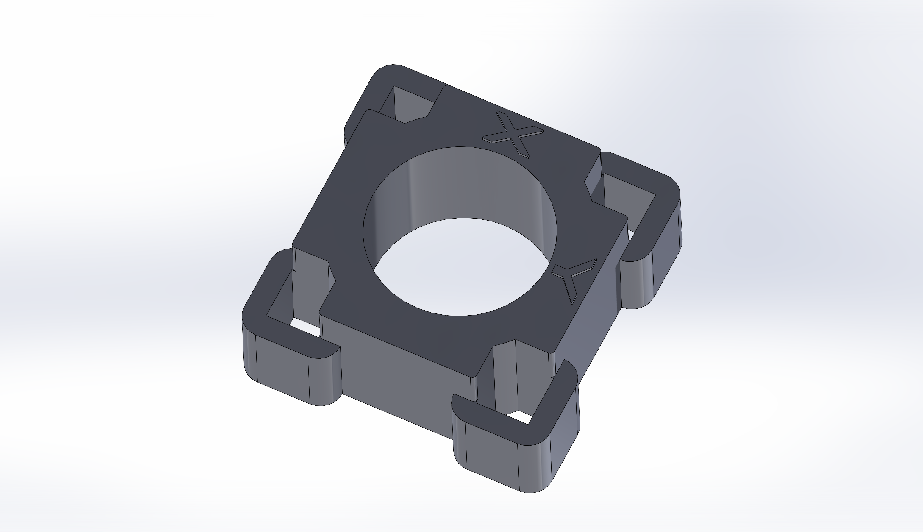 Calibration cube shape with hole - multiple measuring point by DejanK12 ...