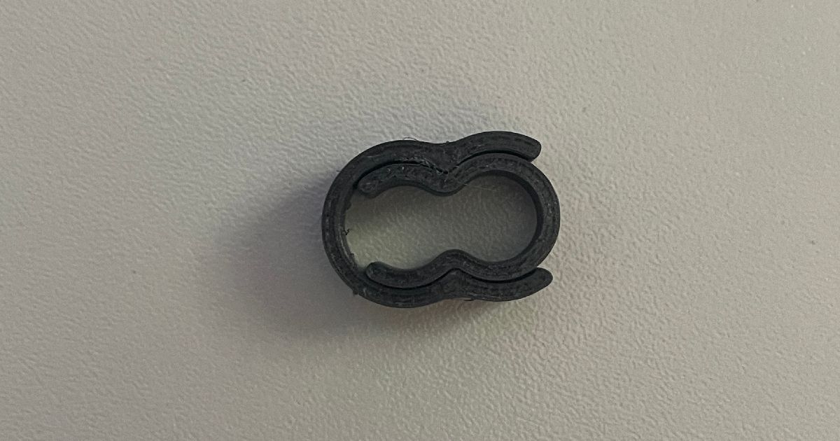 Cable clip with lock by Esh | Download free STL model | Printables.com