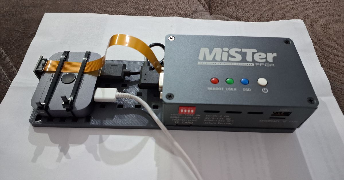 Base for the Mister FPGA from Retrocastle - zip ties version by Midori ...