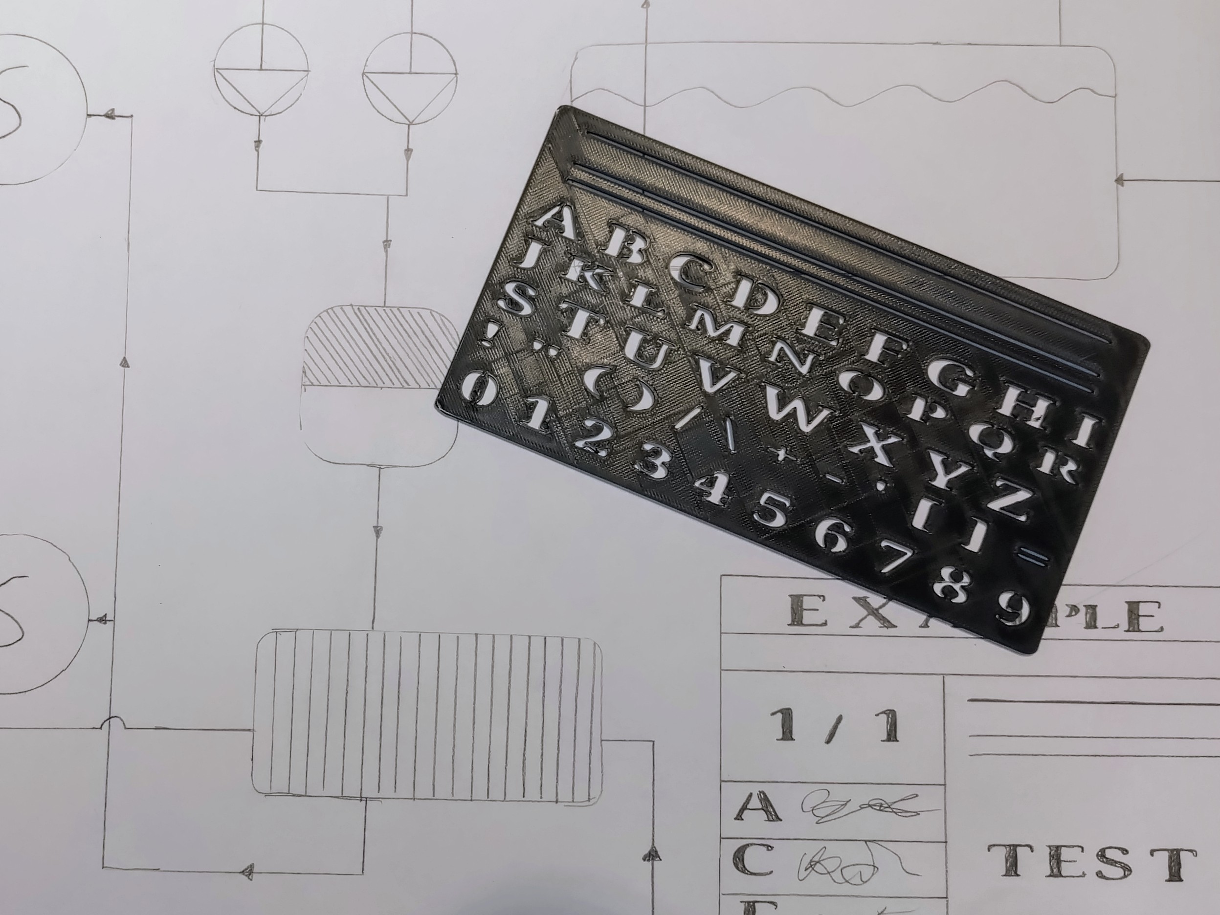 English alphabet writing template by FIN245 | Download free STL model ...