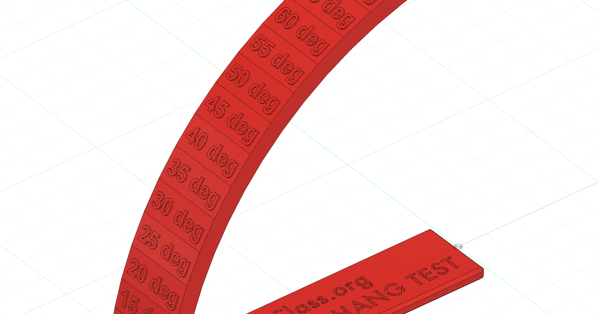 0-85 degree Overhang Calibration Test by CADclass.org | Download free ...