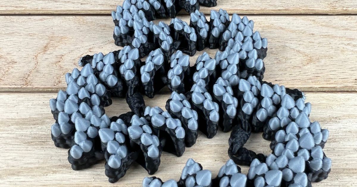 Gator Dragon Super Long by Built_Over_Bot | Printables Store