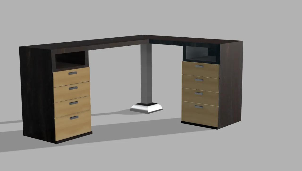 L desk by Capy Bara | Download free STL model | Printables.com