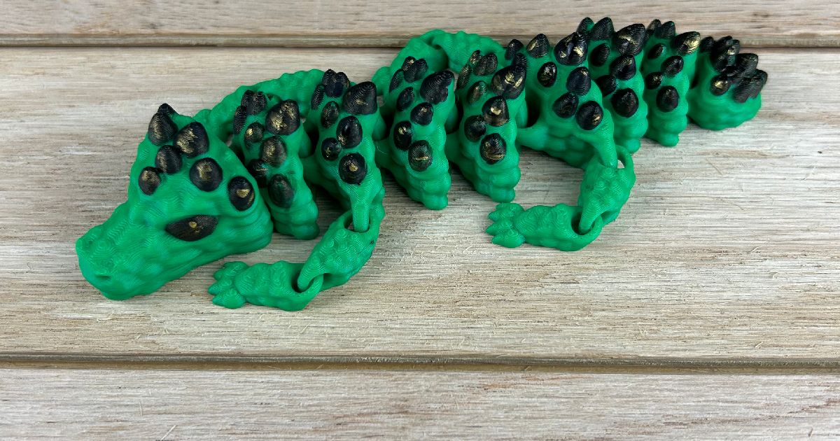 Gator Dragon Small by Built_Over_Bot | Printables Store