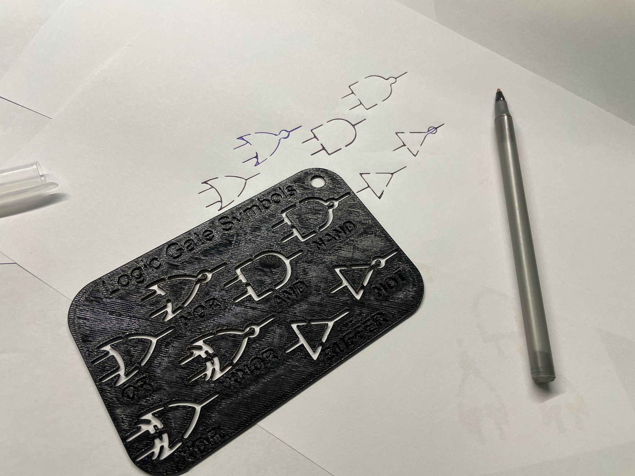 Logic Gate Symbols stencil par Katona Edvard | Téléchargez gratuitement ...