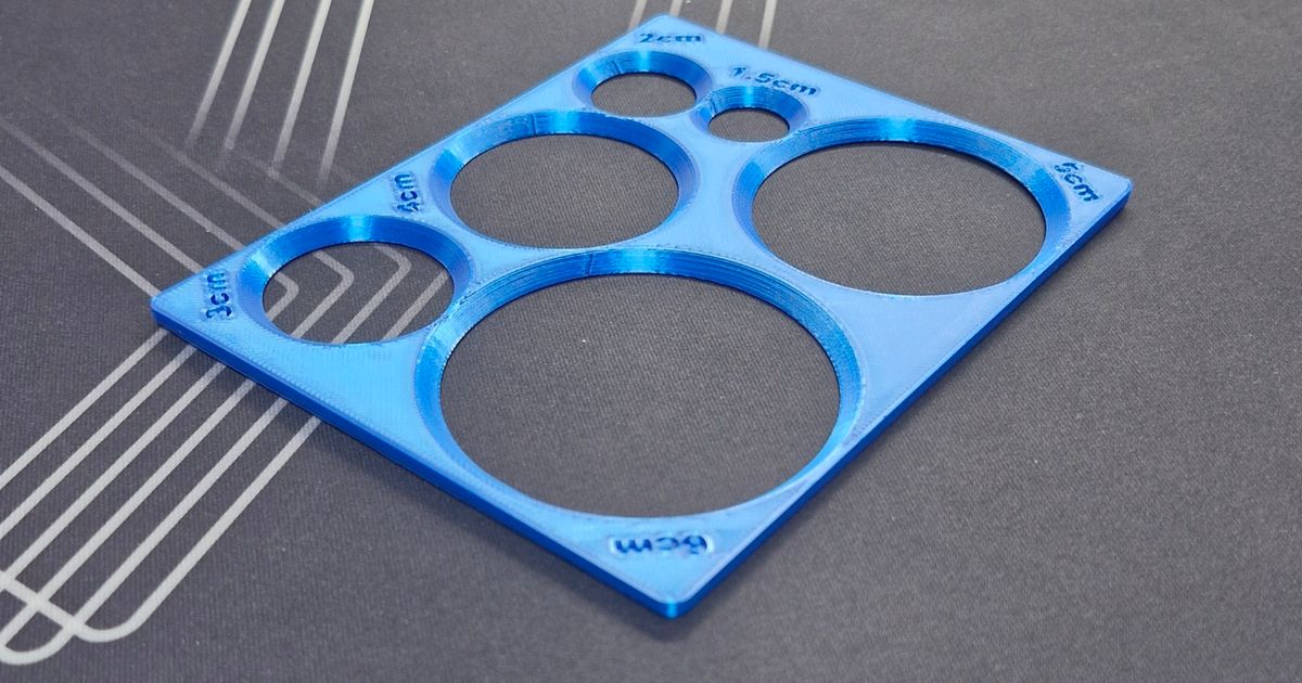 circle tracing ruler by IdanY_13 | Download free STL model | Printables.com