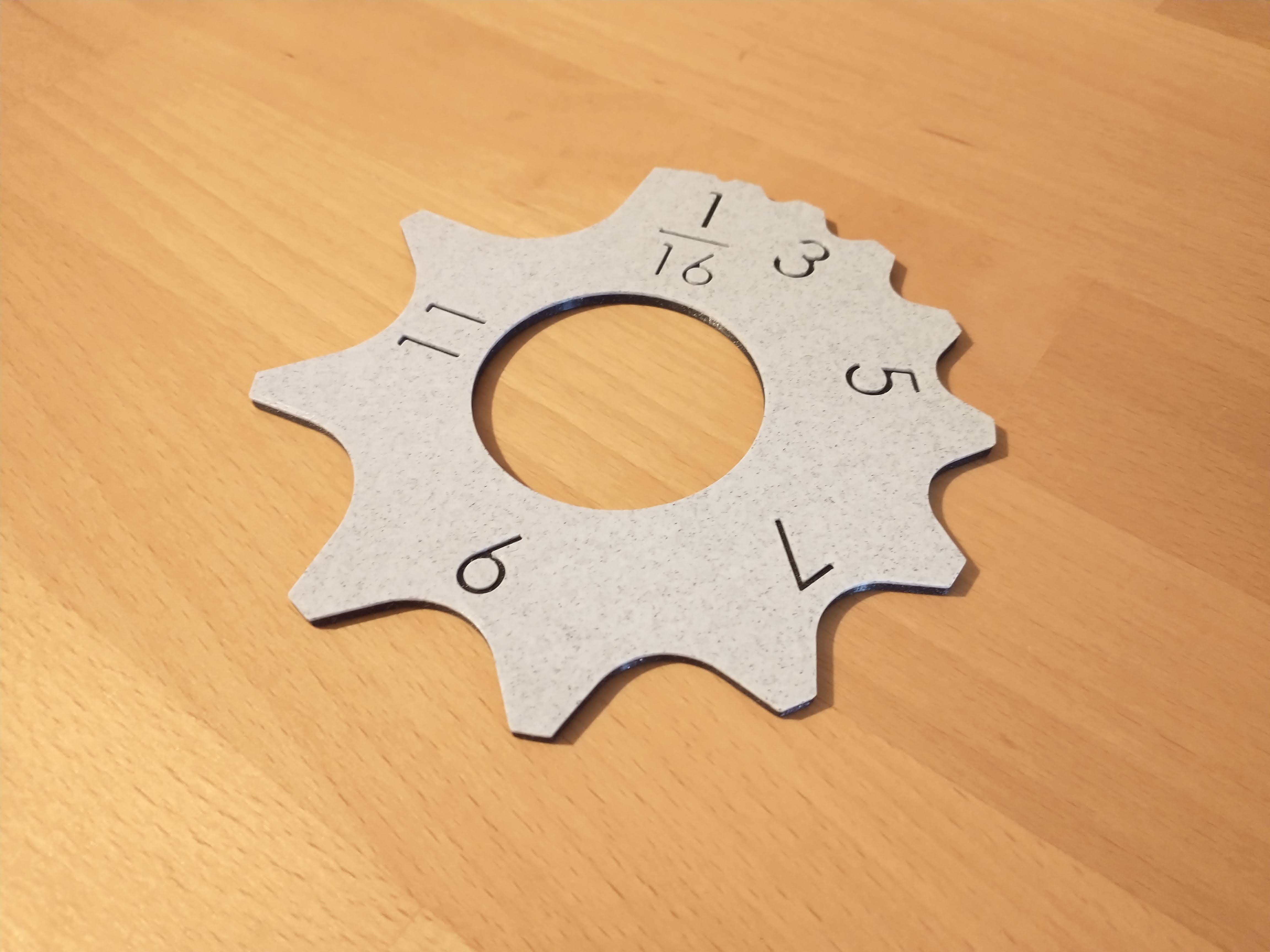 Imperial Radius Template by StollenBrand | Download free STL model ...