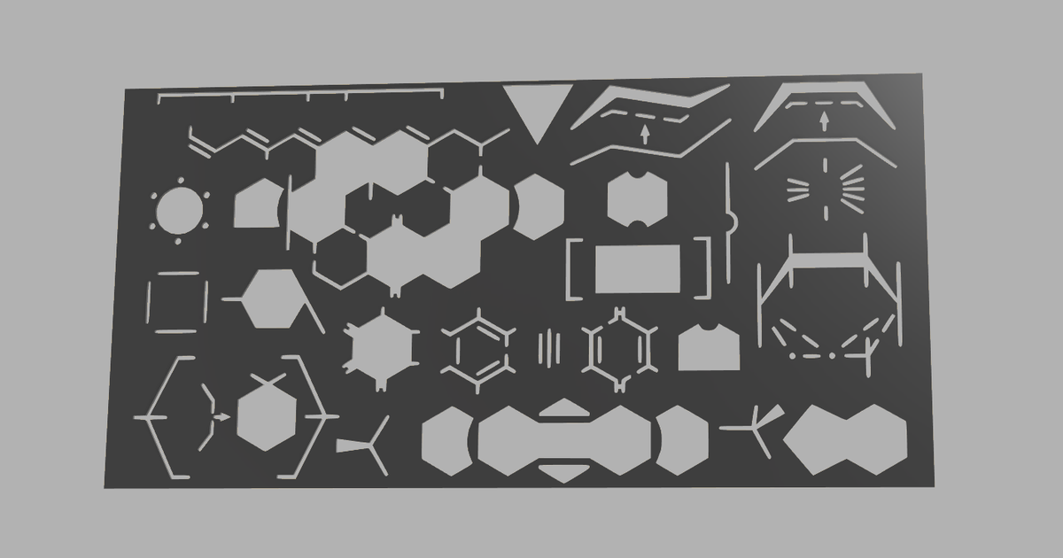 Overkill Chemistry Stencil por 🧊-SK3D-🧊 | Descargar modelo STL gratuito | Printables.com