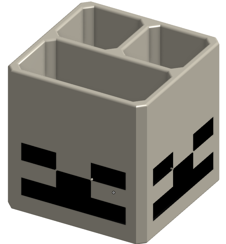 Minecraft mob head pencil holder by PrintStuff | Download free STL ...