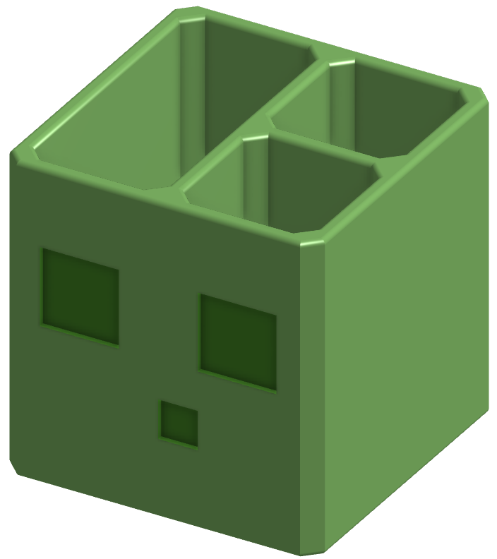Minecraft mob head pencil cups by T 3D | Download free STL model ...