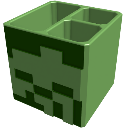 Minecraft mob head pencil cups by PrintStuff | Download free STL model ...