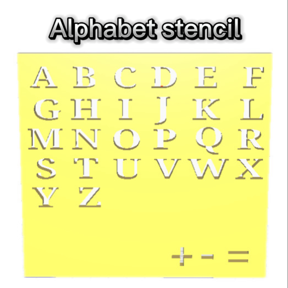 Alphabet stencil by SplendidMouse | Download free STL model ...
