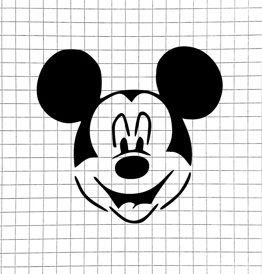 Mickey Mouse Body Stencil