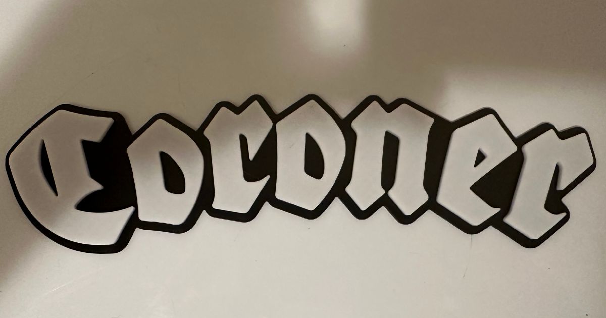 Coroner Band Sign by EJinGA | Download free STL model | Printables.com