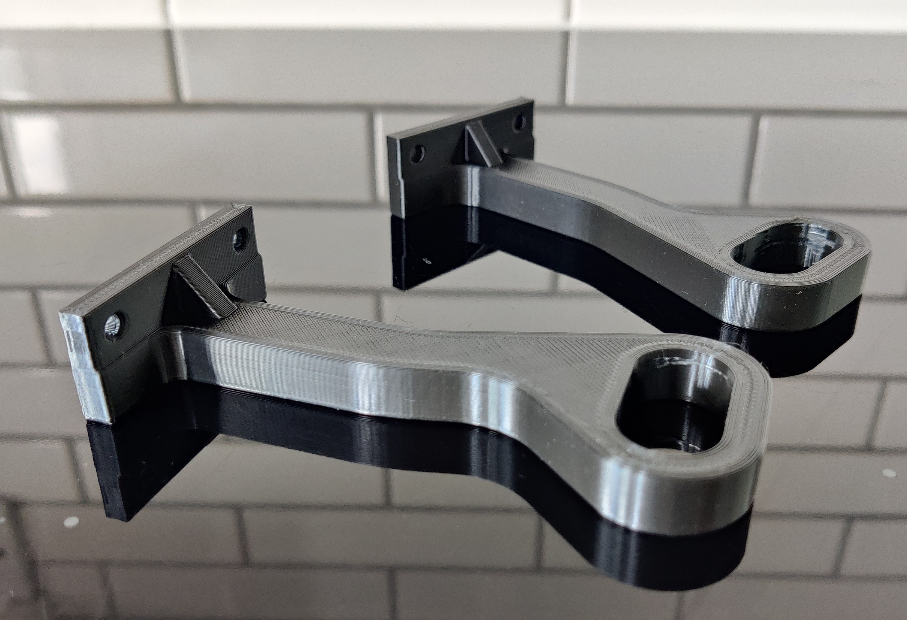 Towel Rail Bracket 30 x 15 Oval Bracket Airing Cupboard Rail Holder by ...