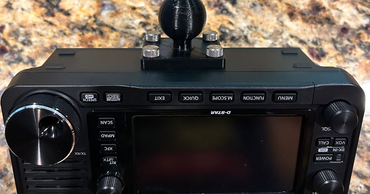 AMPS mount with 30 mm ball by techfoamer | Download free STL model ...