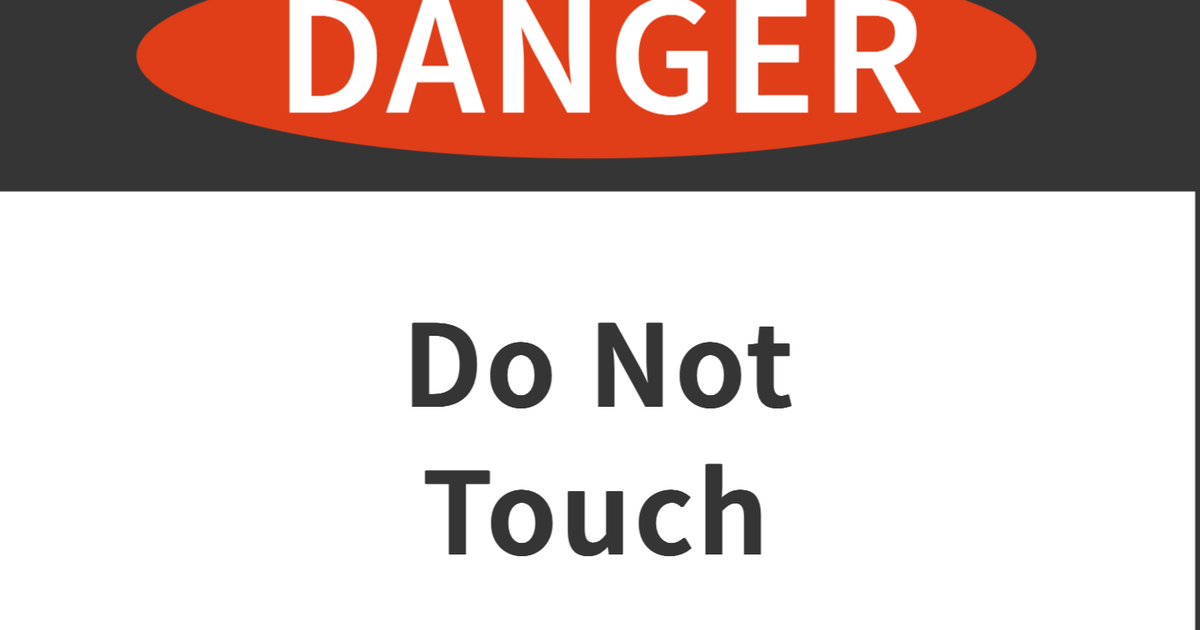 Do not touch sign by Theodore Desatnik | Download free STL model ...