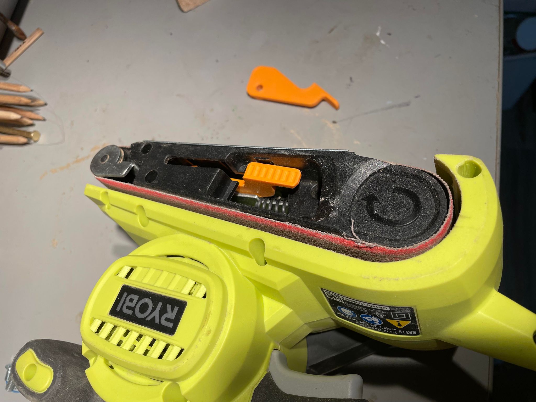 Ryobi Belt Sander replacement lever by Rishabh Garikiparithi | Download ...