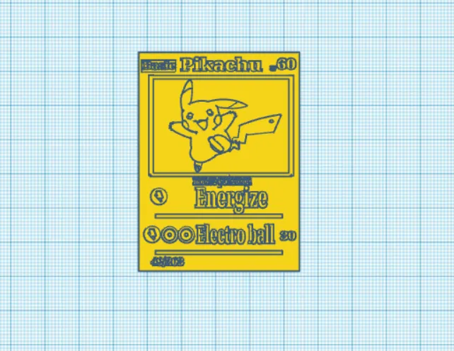 Improved Pikachu Pokémon card by SplendidMouse | Download free STL ...