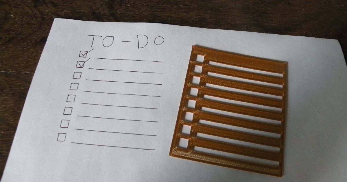 TO-DO List Stencil by Penguino | Download free STL model | Printables.com