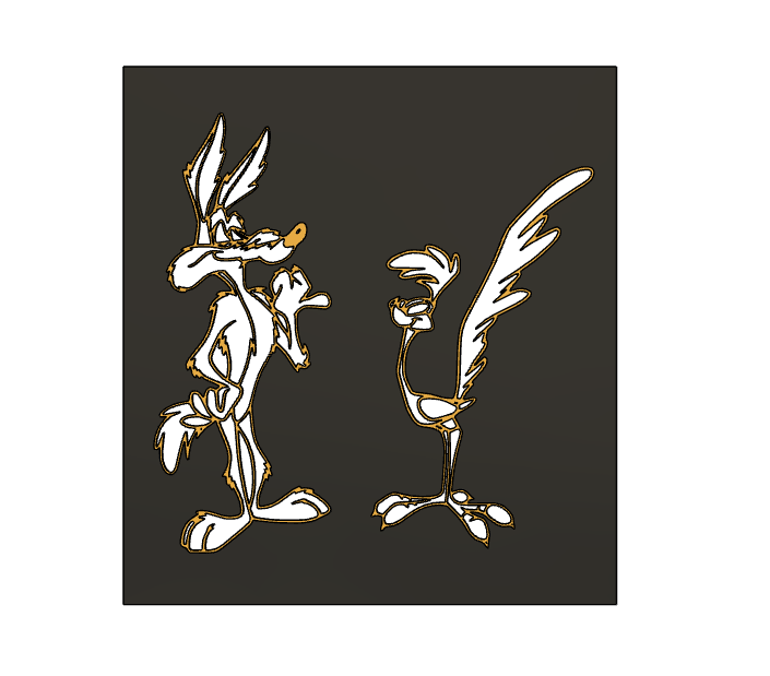 Coyote and Road Runner by Marvin | Download free STL model | Printables.com