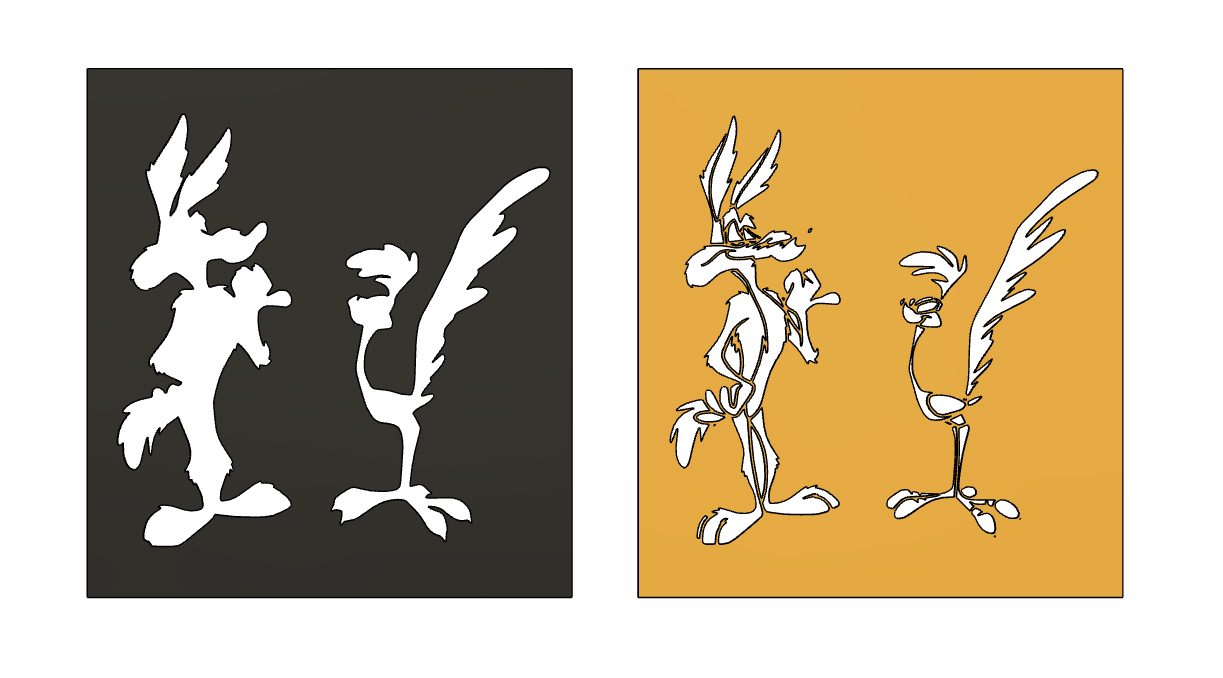 Coyote and Road Runner by Marvin | Download free STL model | Printables.com