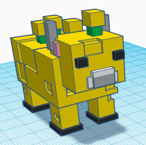 Minecraft Moobloom by Caleb Ferguson | Download free STL model ...