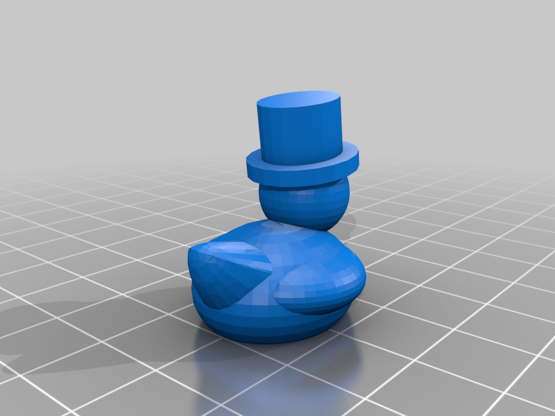 Top hat Duck by Caleb Ferguson | Download free STL model | Printables.com