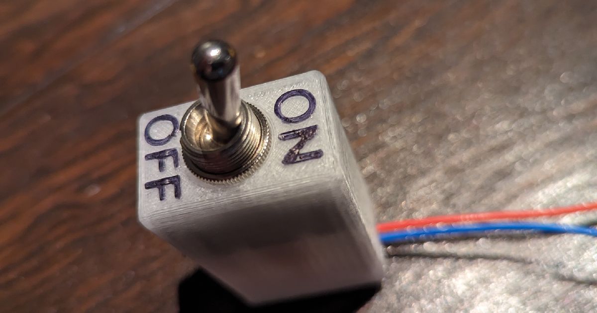 Single Toggle Switch Case by Ben Oxford | Download free STL model | Printables.com