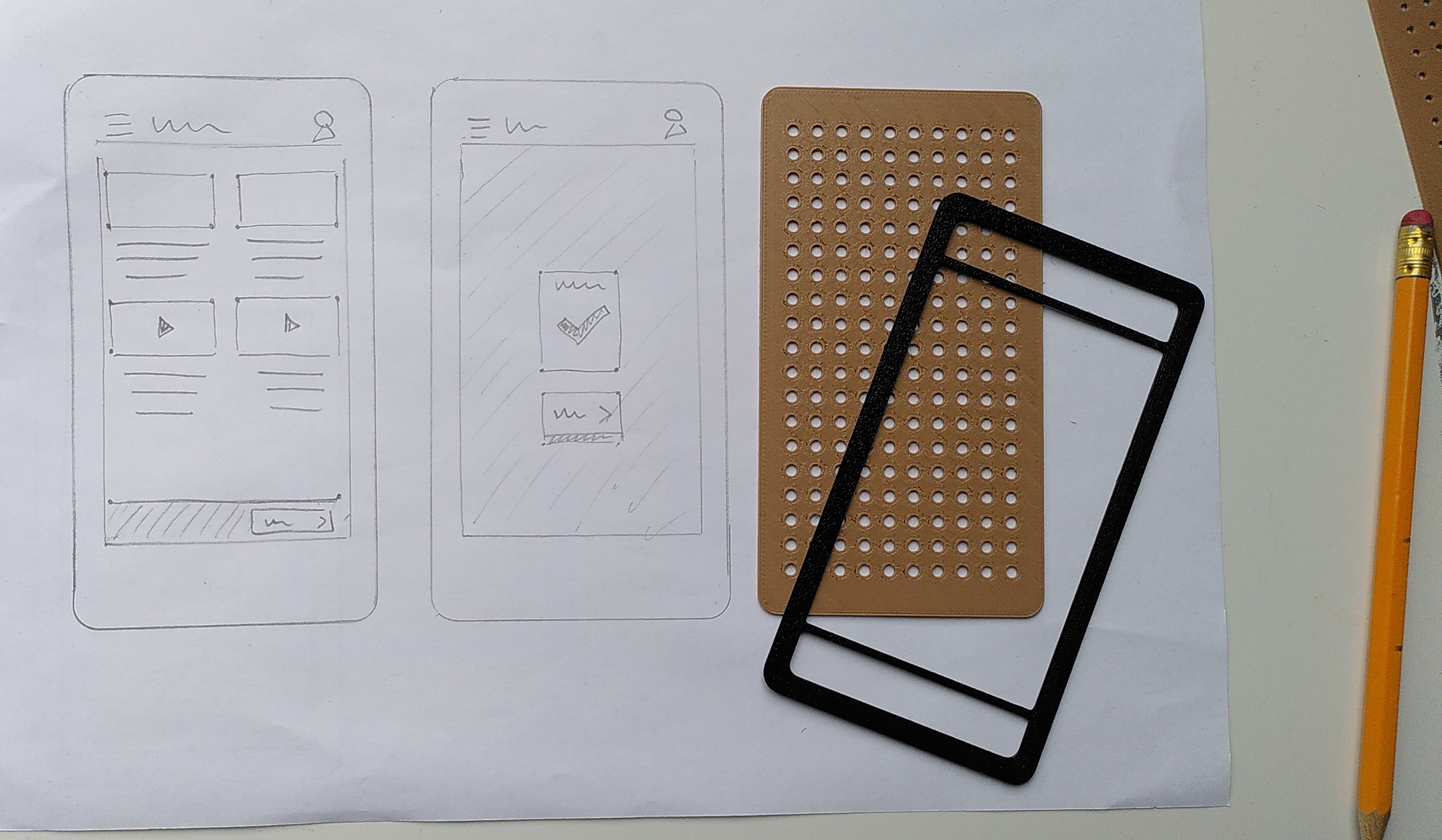 Mobile wireframing UX templates (grid dots, menu bars) by Julius ...