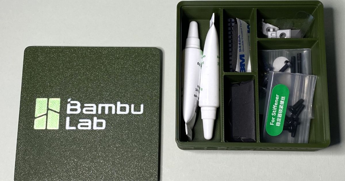Bambu Lab Small Tools Container with Bambu Lab Lid (Gridfinity W2xD2xH4 ...