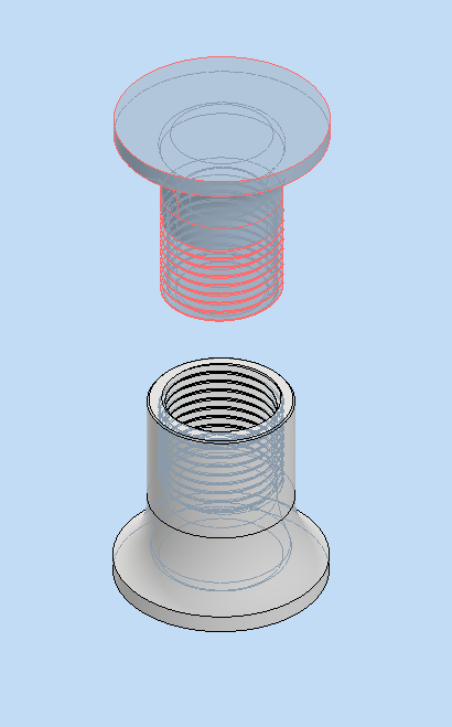 adjustable base with trapezoidal thread by OliOli | Download free STL ...