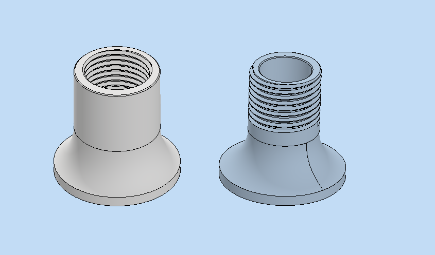 adjustable base with trapezoidal thread by OliOli | Download free STL ...