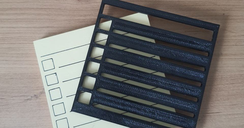 Notes template To Do (76 x 76 mm) by A3J Print | Download free STL ...